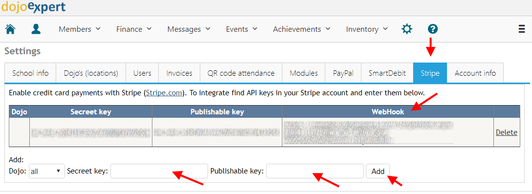 DojoExpert - Stripe tutorial